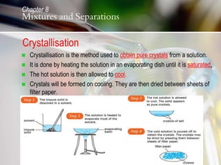 Mixtures and Separations | PPT