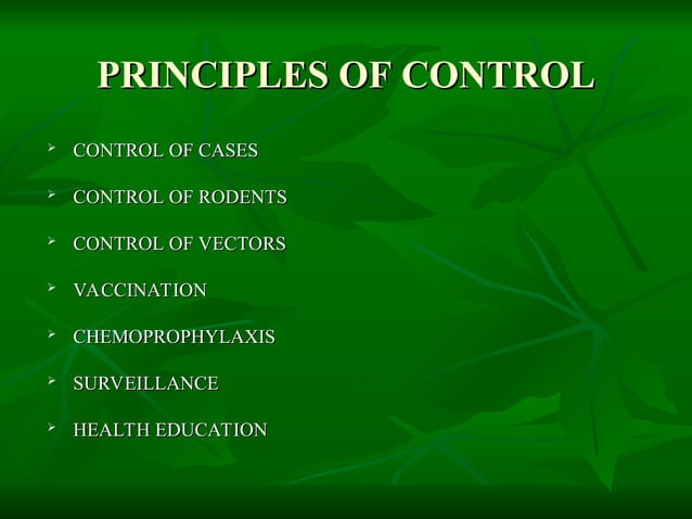 Community Medicine PLAGUE PREVENTION.ppt