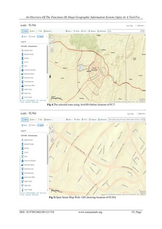 An Overview of the Functions of Abuja Geographic Information System ...