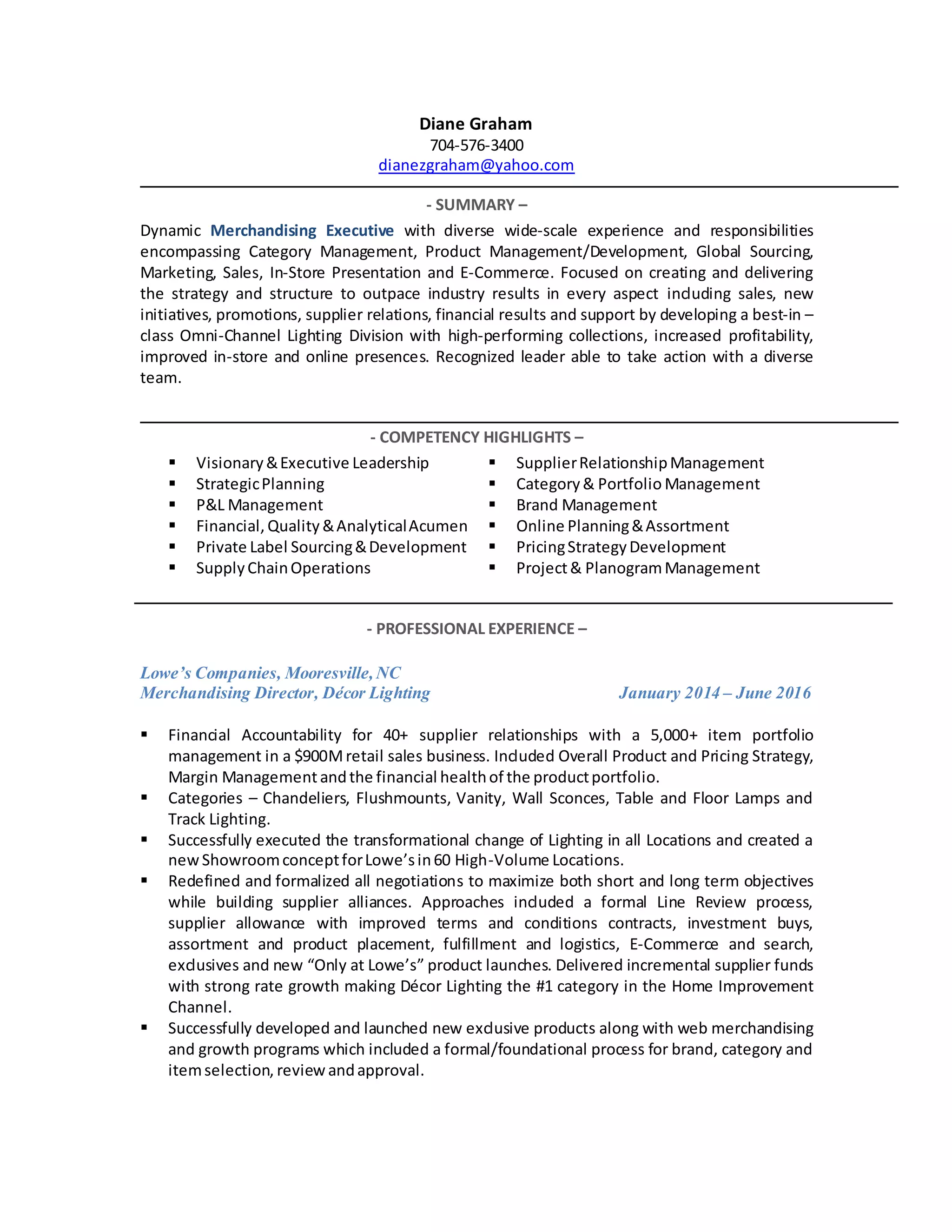 Diane Graham Linkedin Resume | DOCX