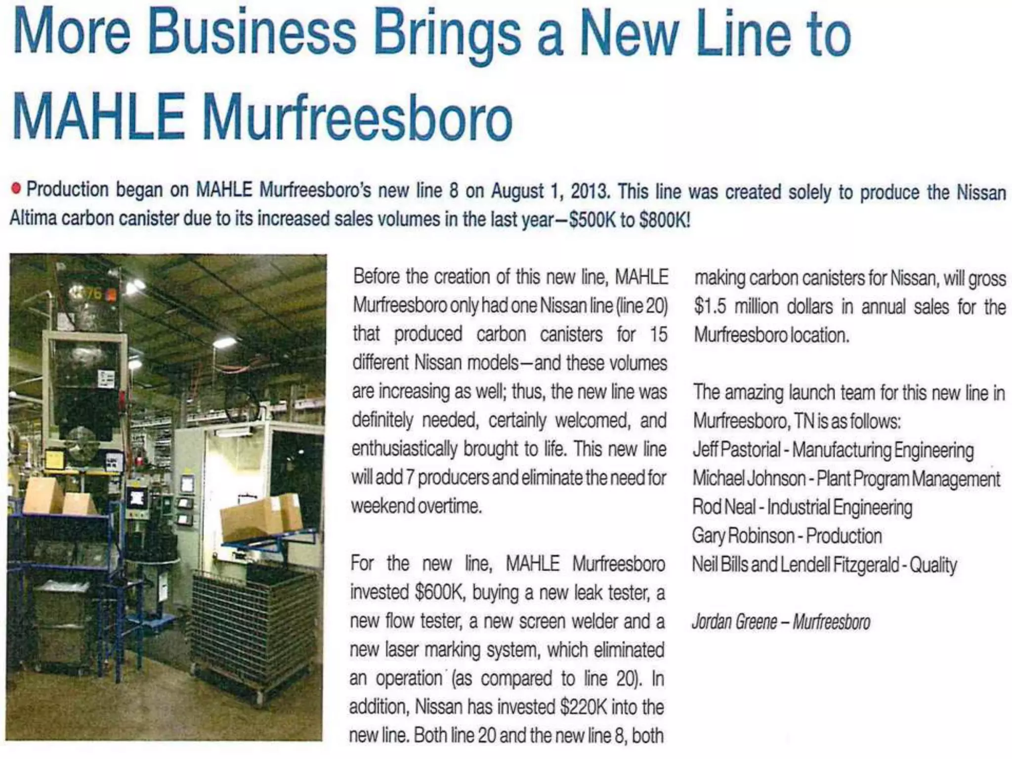 Other Newsletter Articles - Manufacturing | PPT