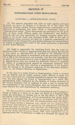 Office of the C&AG of India for the year 1955 on Audit Code, First ...