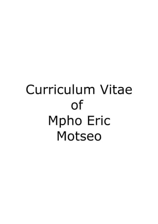 Mpho Motseo CV | DOC