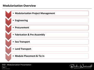 Modularization Technical Overview - DSD 20151209 | PDF