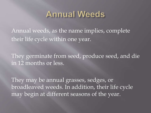 Principles of Weed Management | PPTX