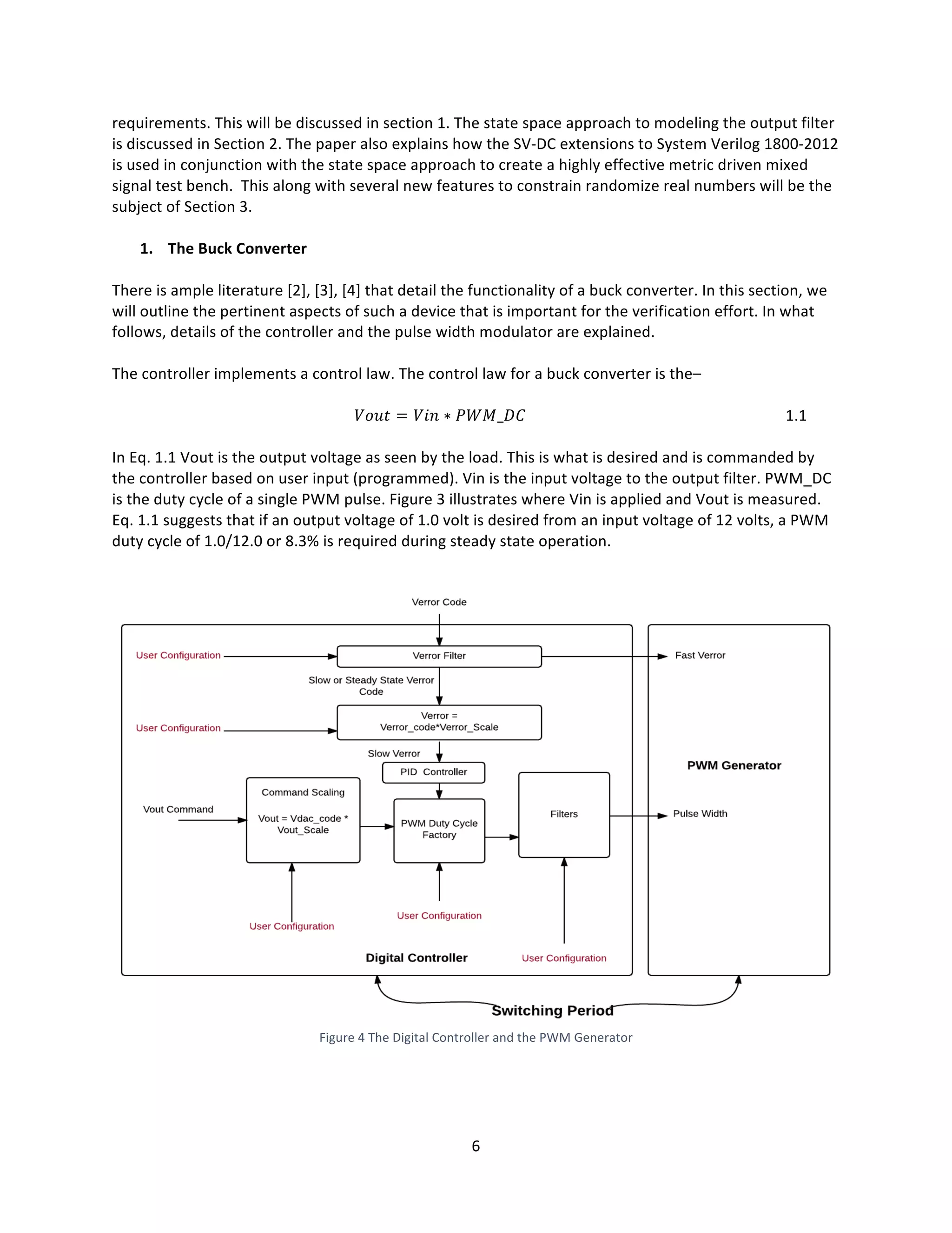 Mixed Signal Verification Of A Voltage Regulator Using A State Space