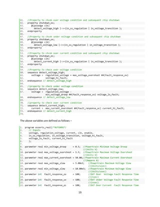 Mixed Signal Verification of a Voltage Regulator using a State Space approach and the SV Final | PDF