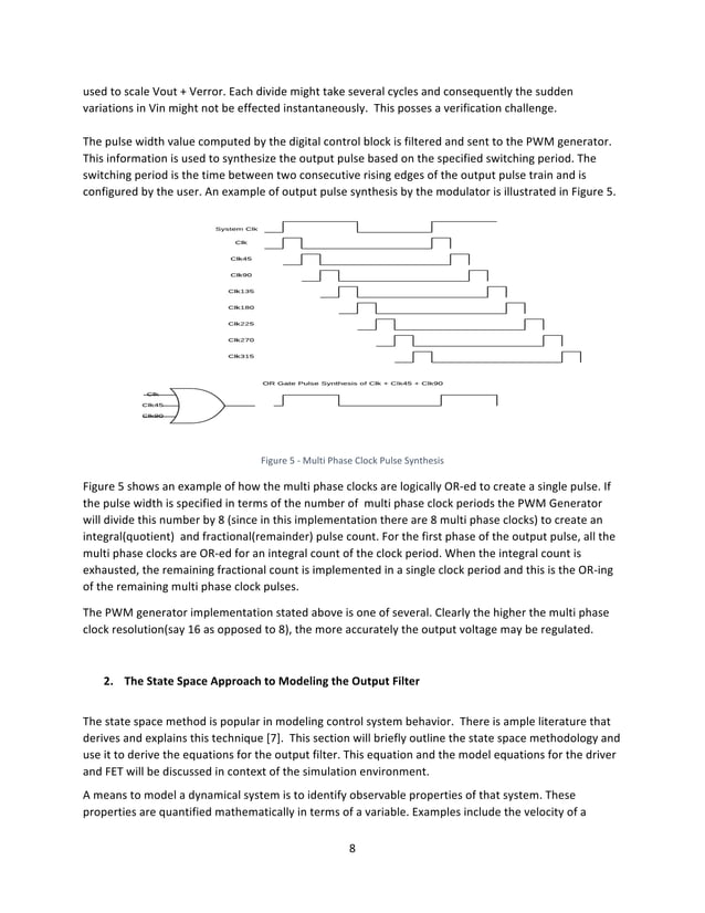Mixed Signal Verification Of A Voltage Regulator Using A State Space