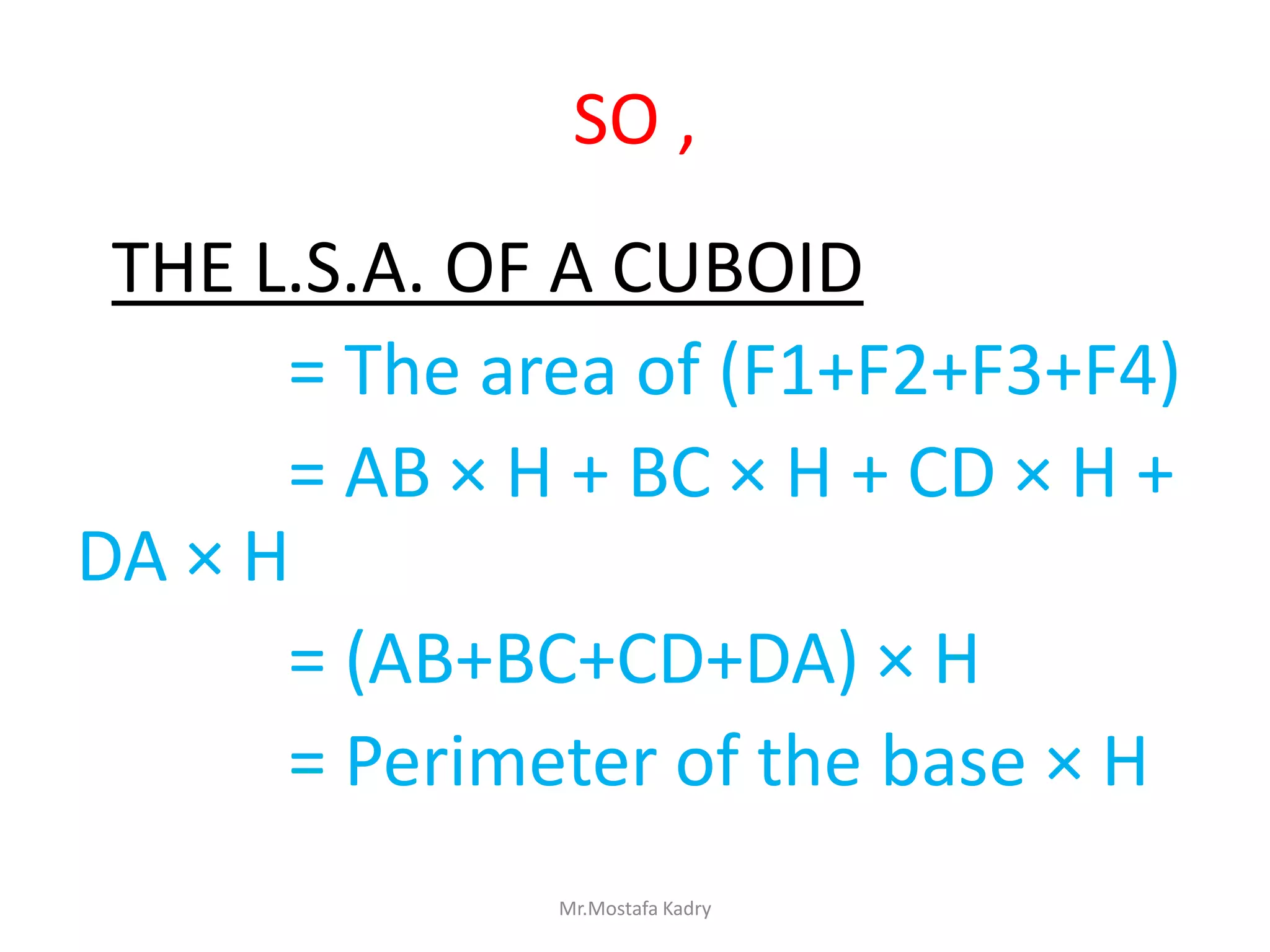 Unit3-Lesson4Pt2-The Cuboid | PPTX | Physics | Science