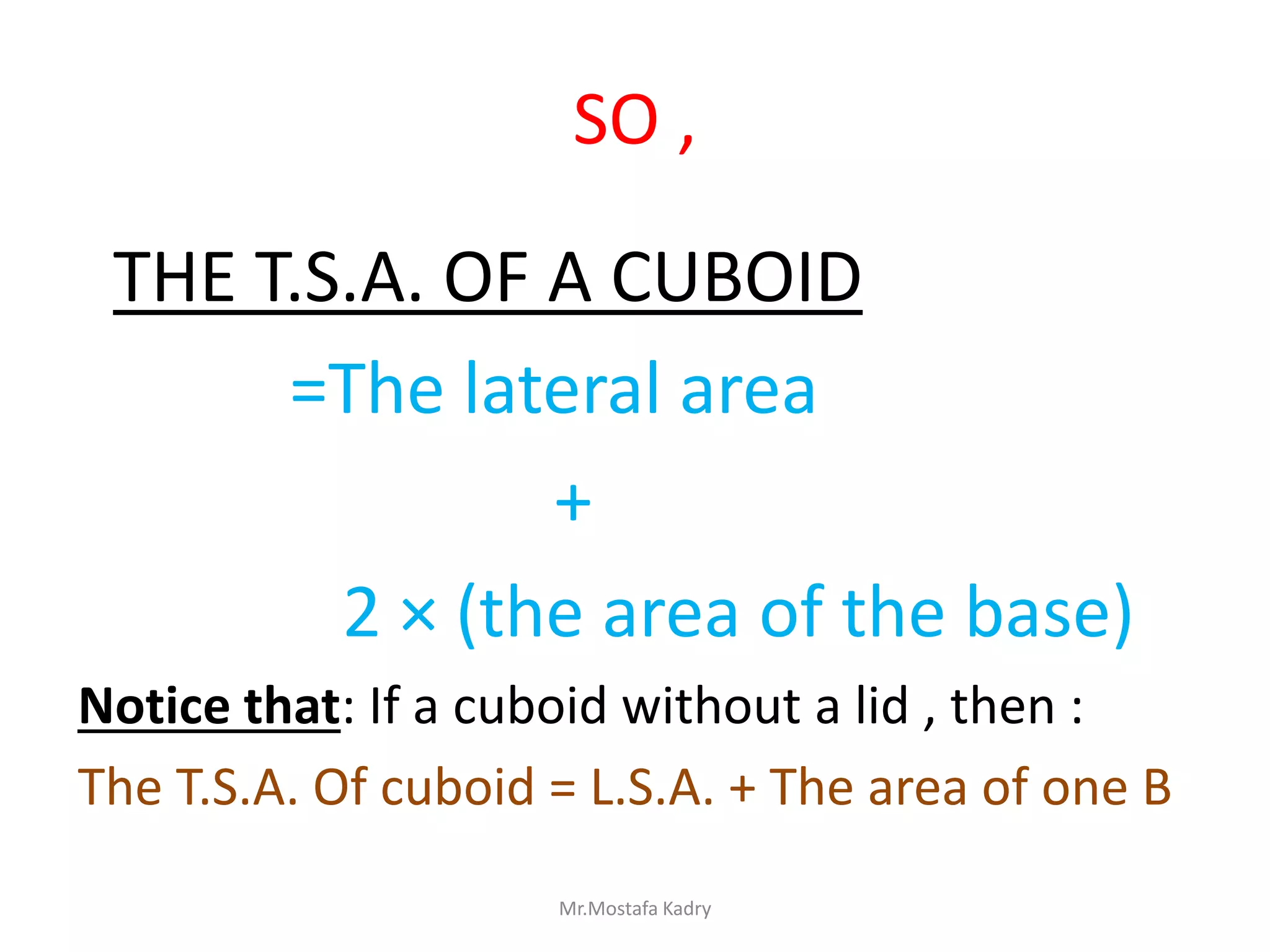 Unit3-Lesson4Pt2-The Cuboid | PPTX | Physics | Science