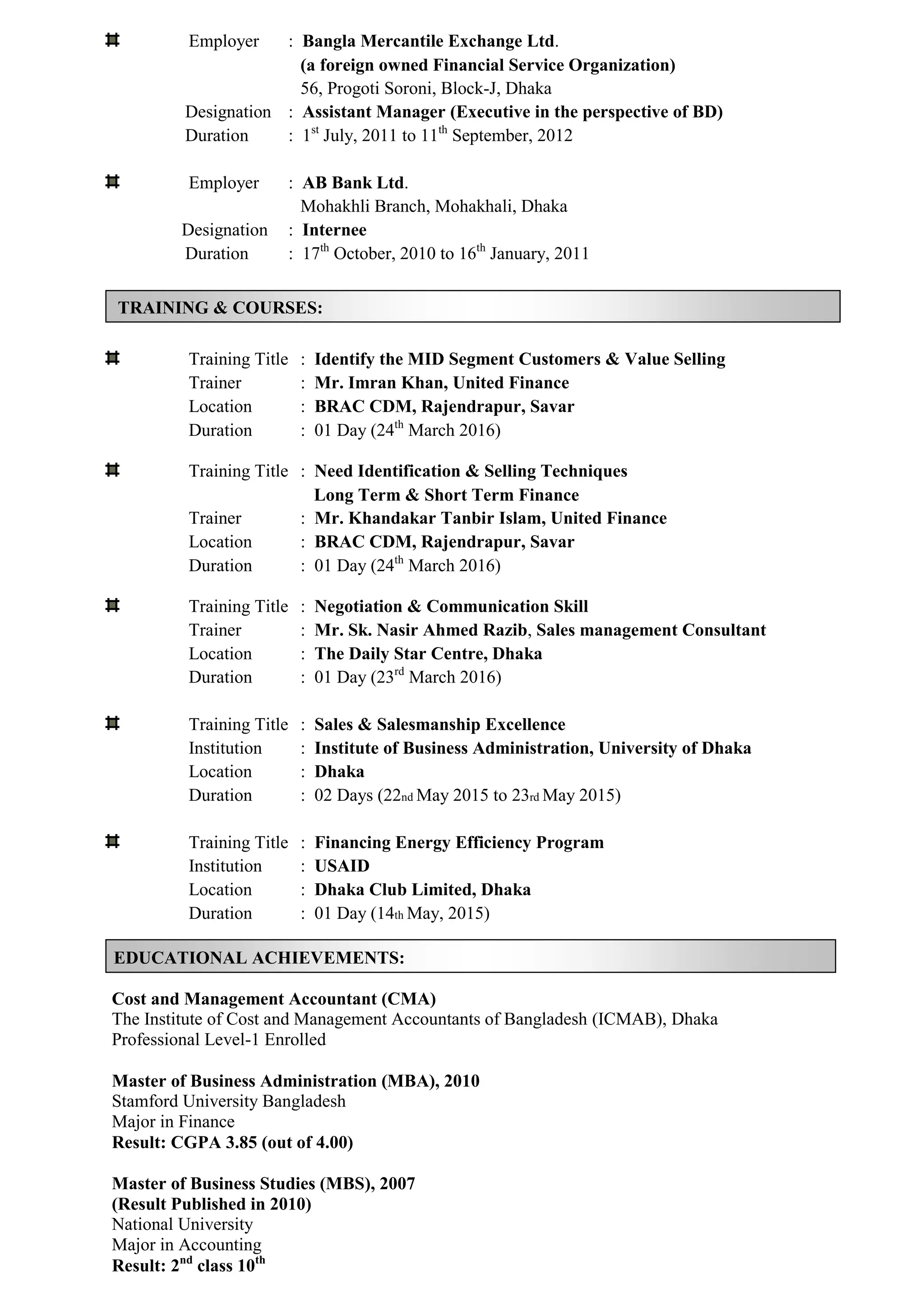 CV Sajjat_updated | PDF