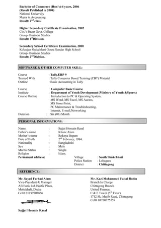 CV Sajjat_updated | PDF