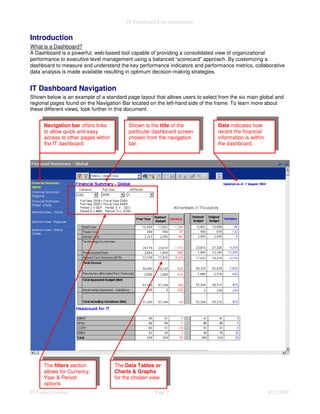 IT Dashboard User Manual V2.2 | PDF