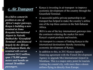 Infrastructure and Economic Development in Kenya | PPTX