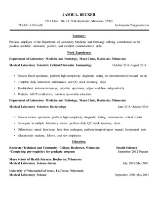 Jamie Resume - Sept 2016 | DOCX