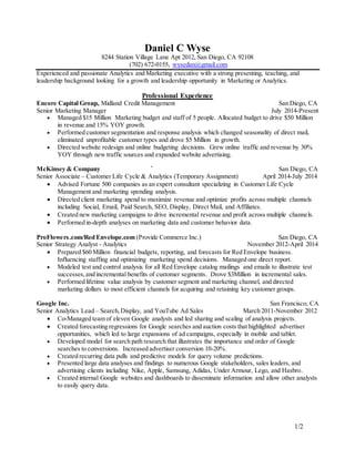 Daniel Wyse - Resume | DOCX