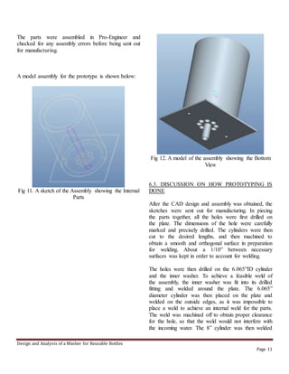 Design and Analysis of a Bottle Washer for Reusable Bottles | DOCX