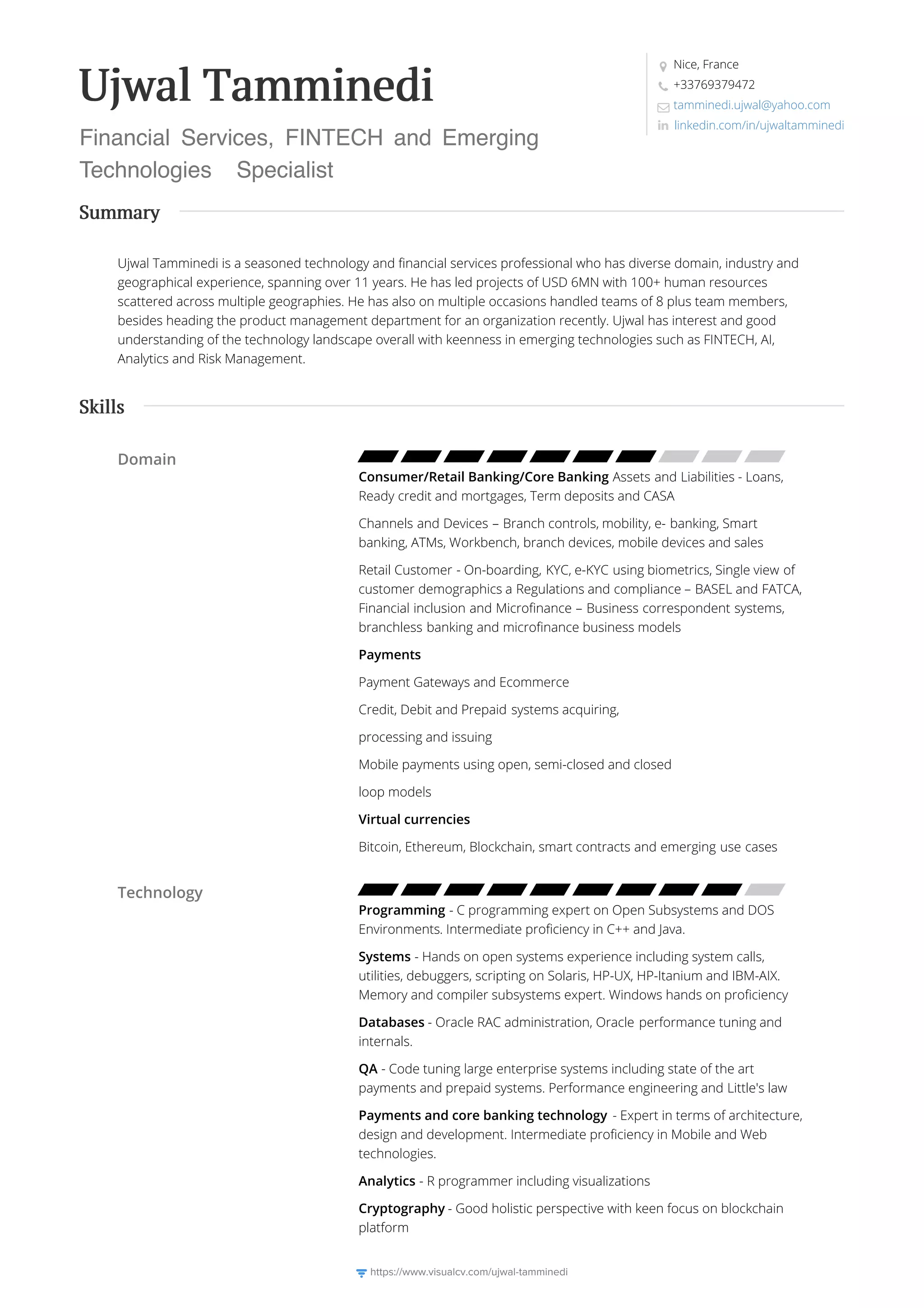 CV - Ujwal Tamminedi | PDF