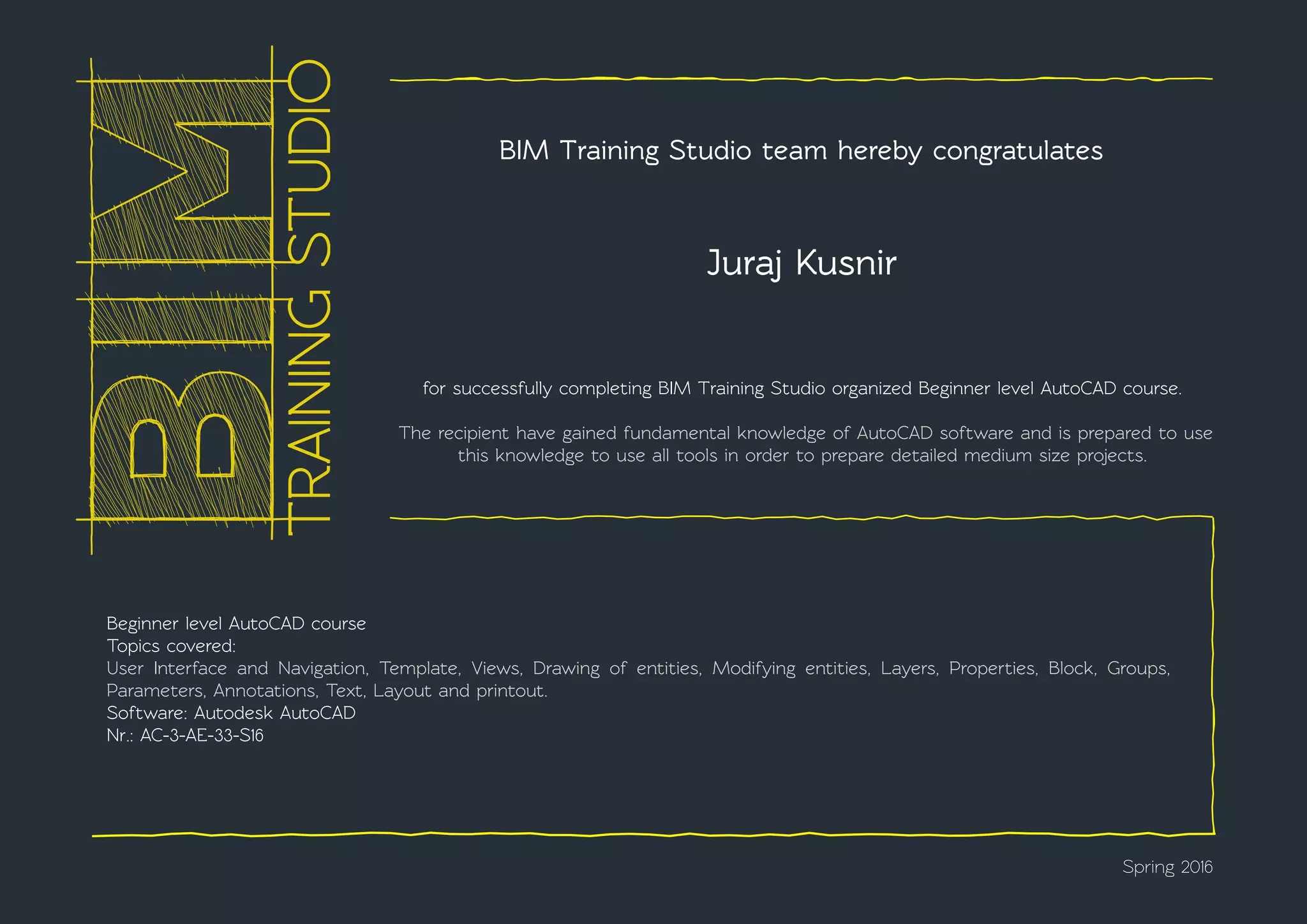 AutoCAD Certificate | PPT