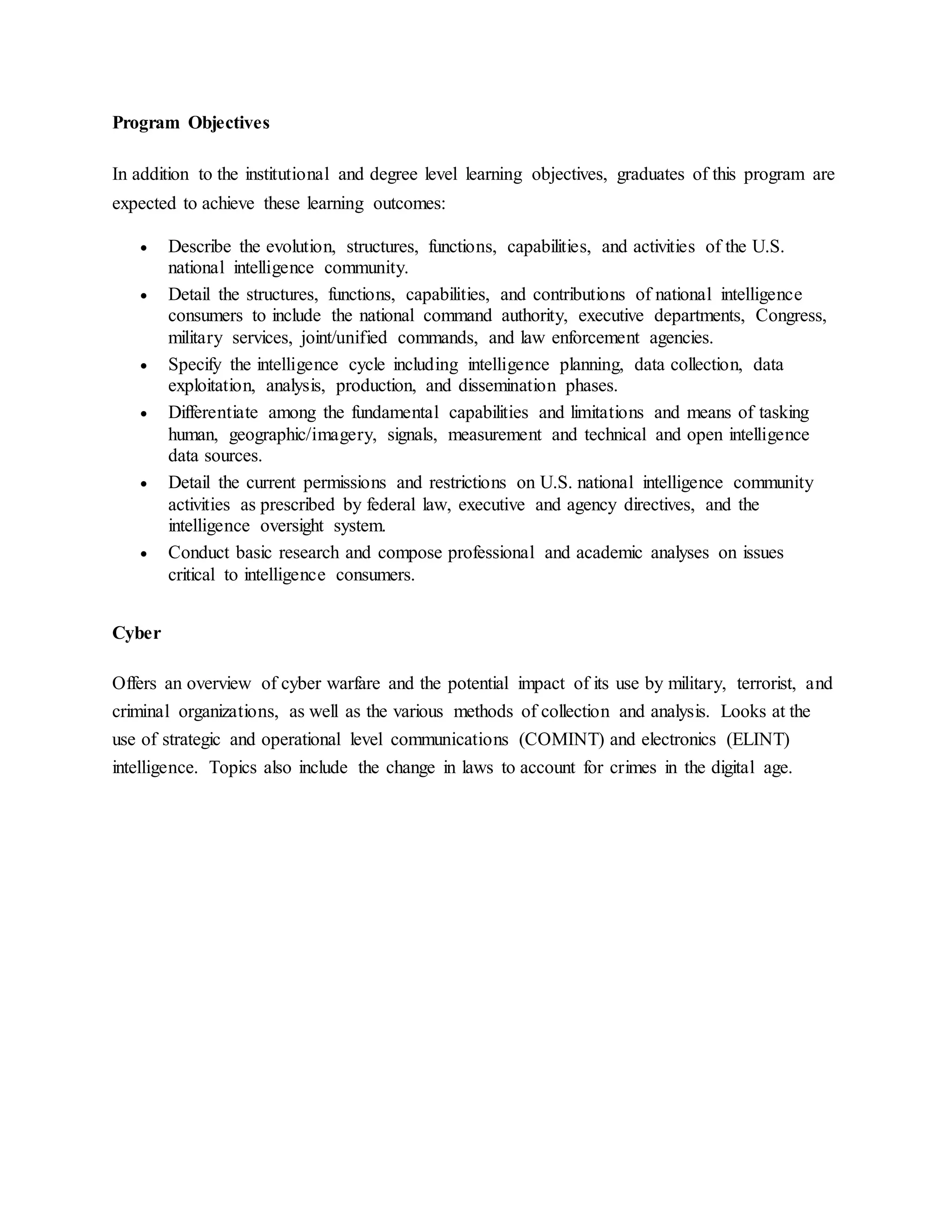 Siek - Intelligence - Studies | DOCX