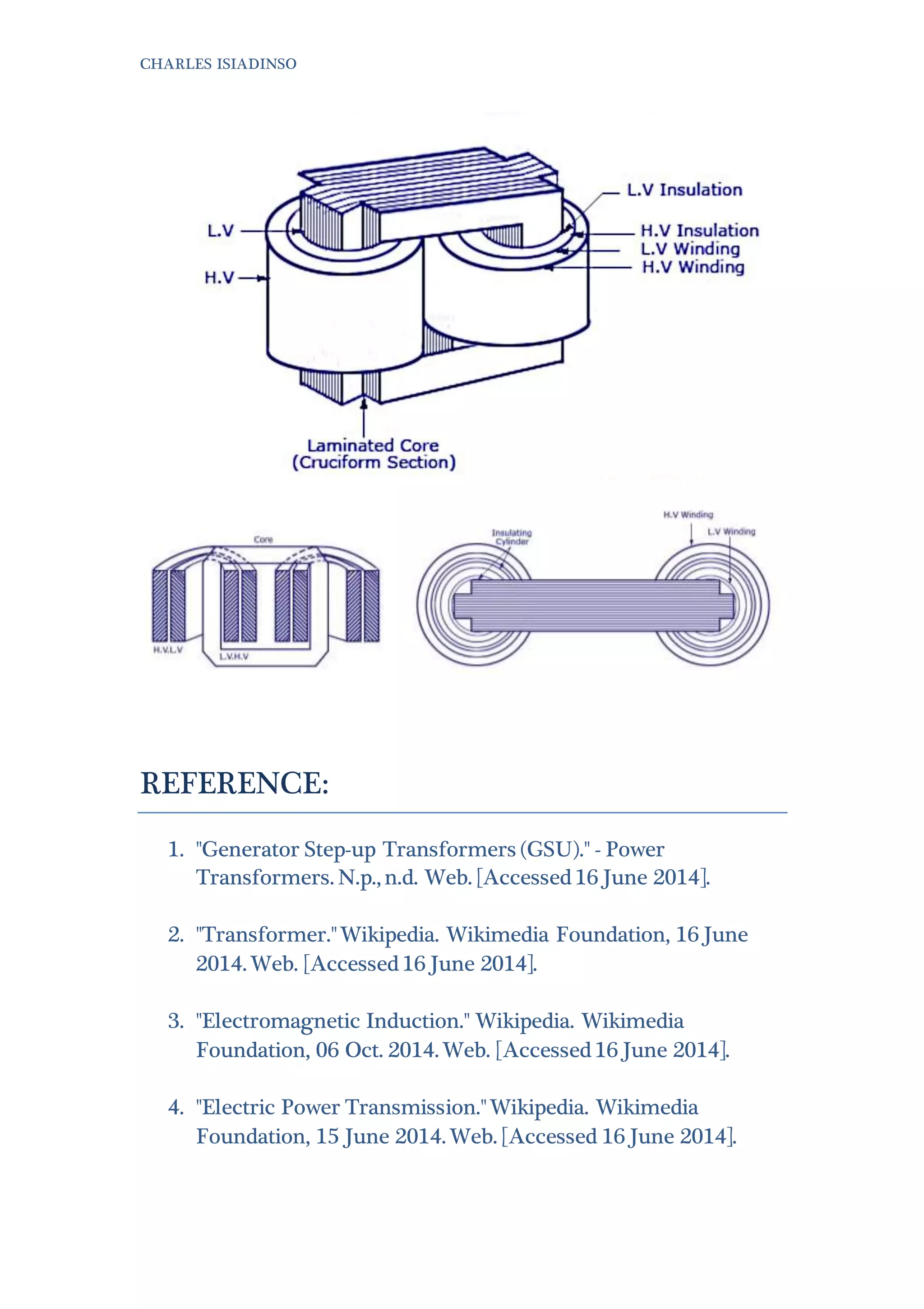 4. Generator Step Up Transformer | DOCX