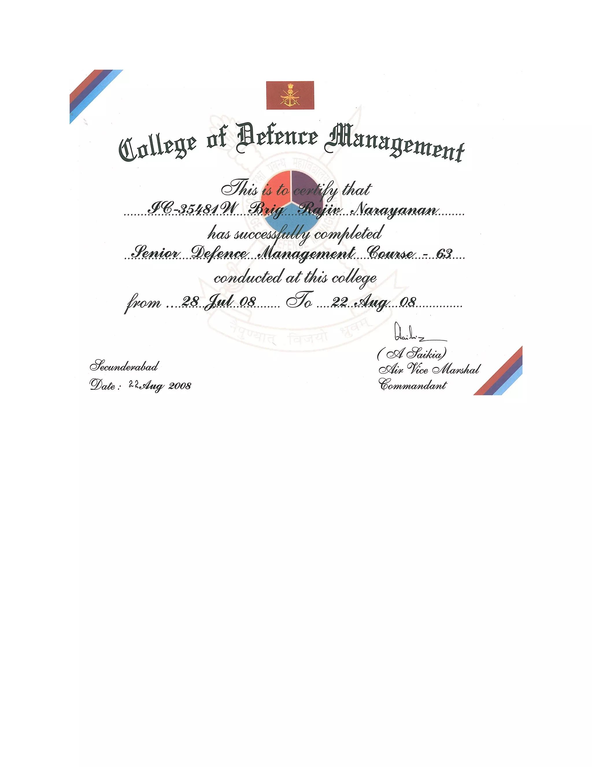 SDMC Certificate | DOC