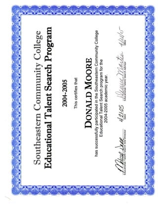 SCC Educational Talent Search Program | PDF