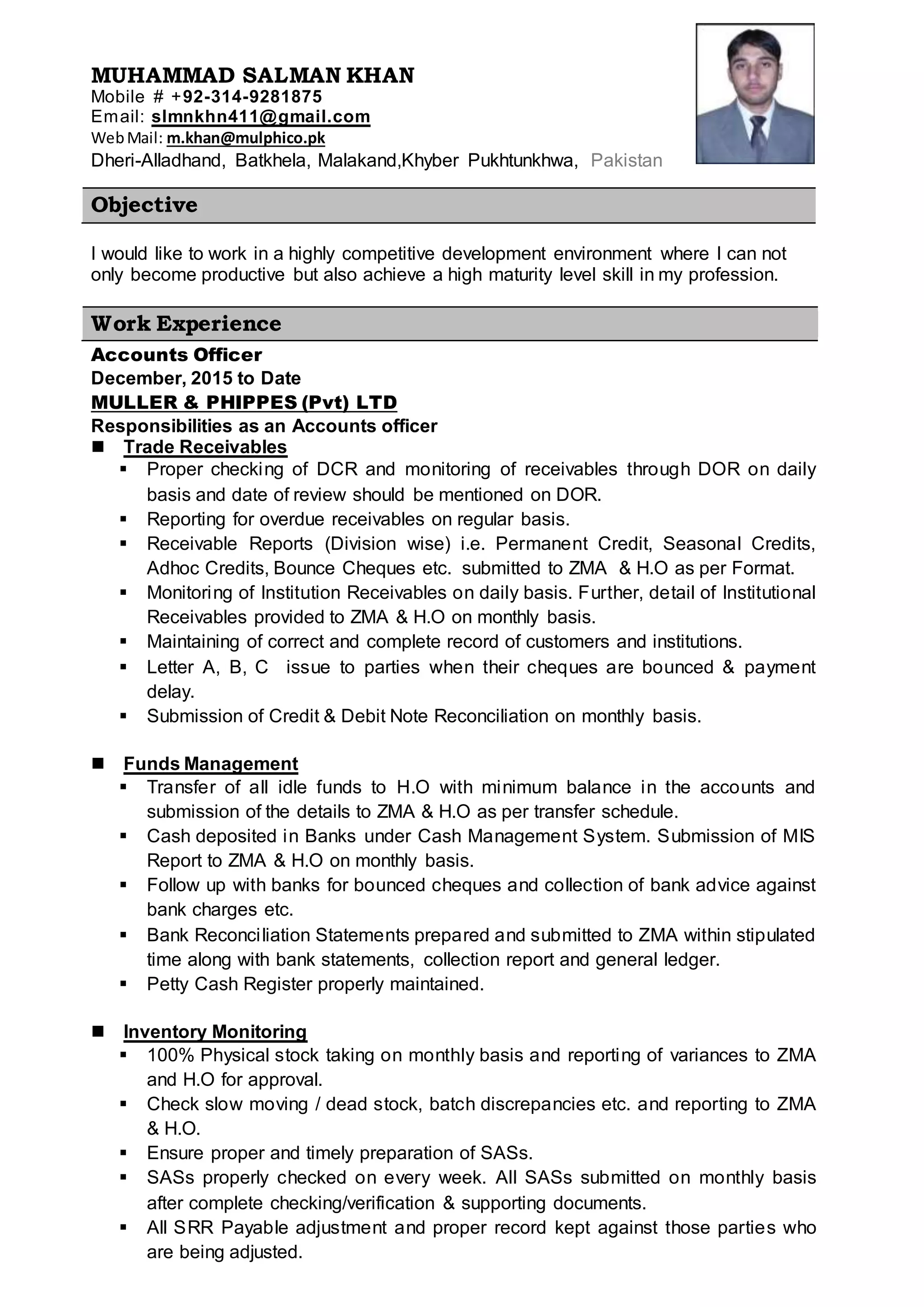 M Salman cv | DOCX