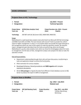 Sohan Sharma MSBI | DOC | Databases | Computer Software and Applications