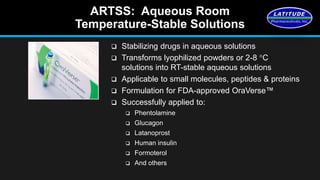 LATITUDE Pharma Formulation Platforms | PPT