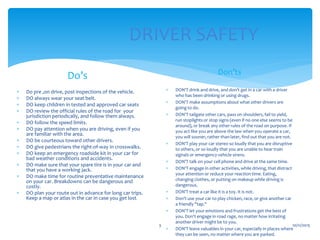 road safety ppt | PDF