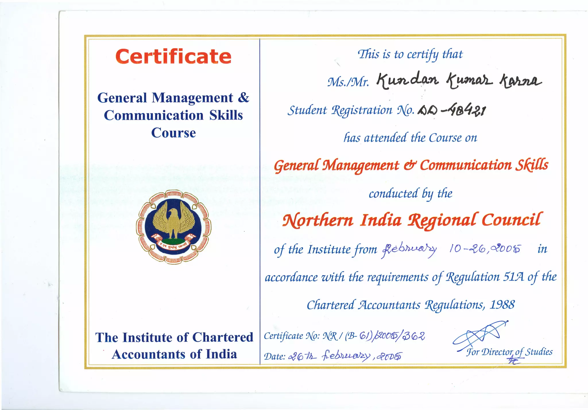 Certificate_GMCS | PPT