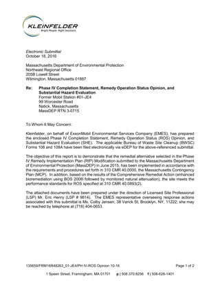 Phase IV Completion_ROS Opinion_2016 | PDF