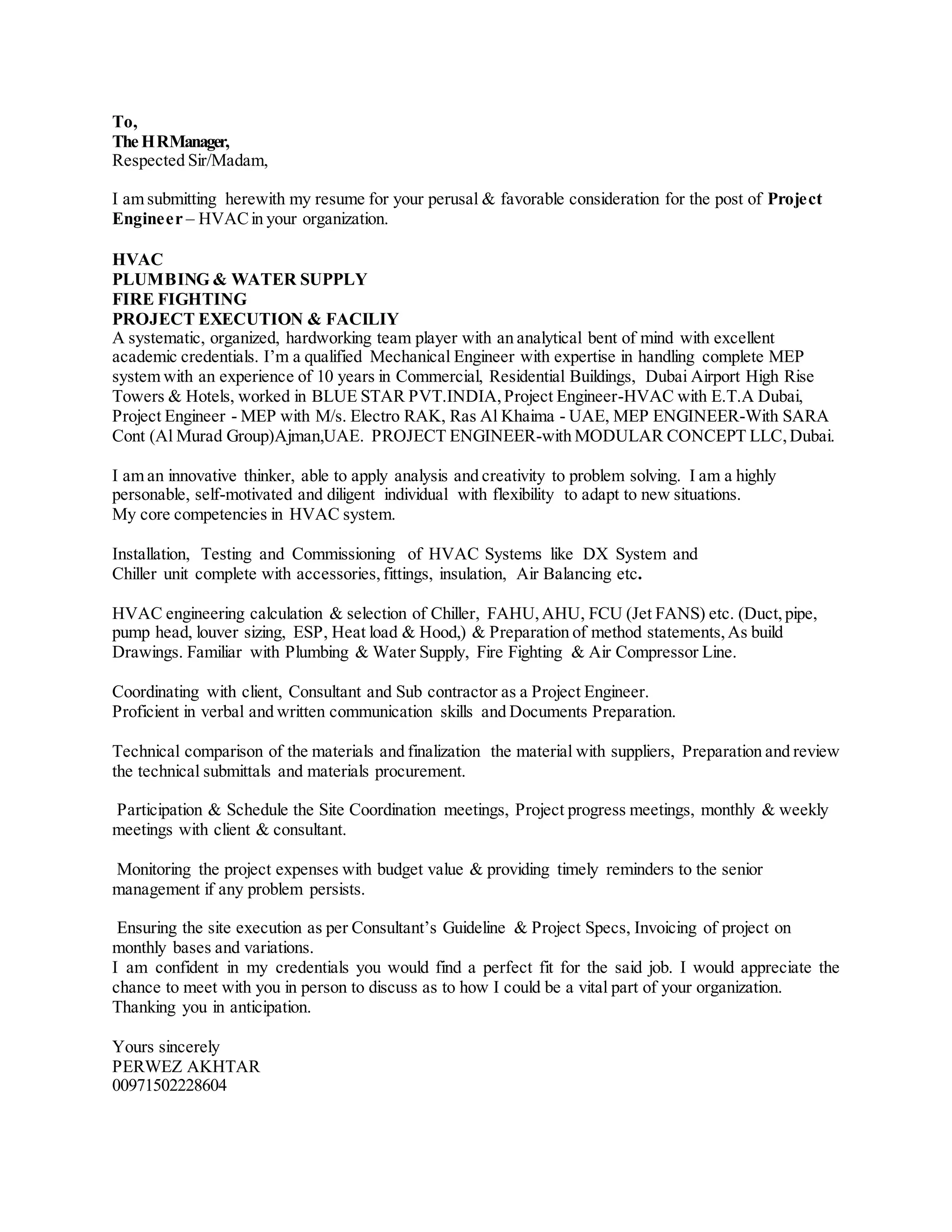 cv PERWEZ | DOCX