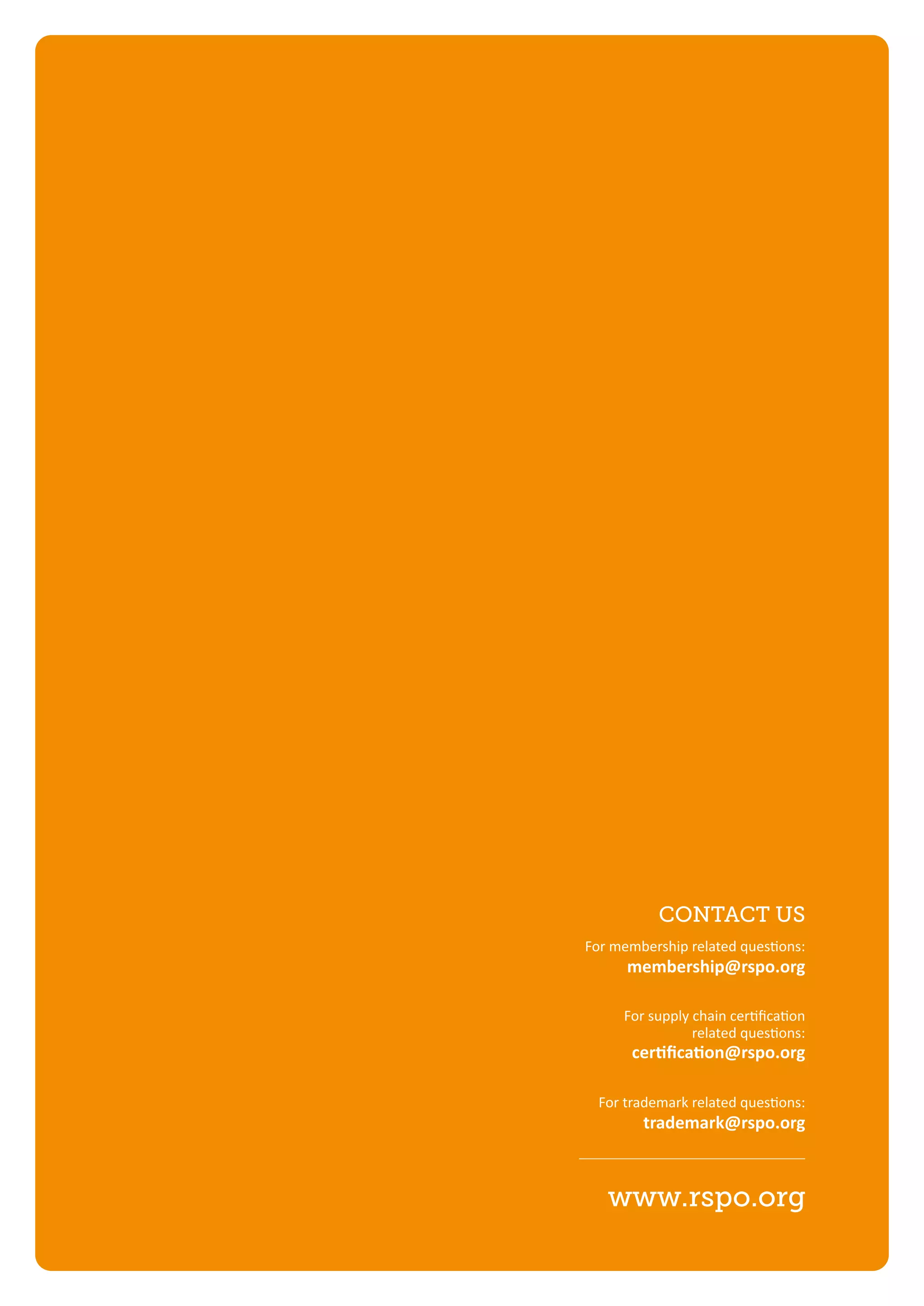 The RSPO Certified Sustainable Palm Oil Supply Chain | PDF