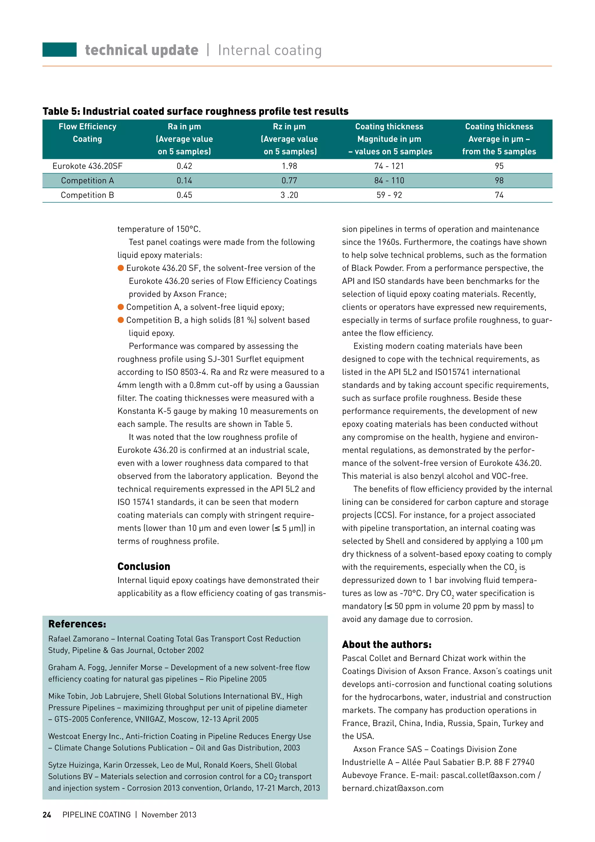 PC Nov 2013 Internal Coating | PDF