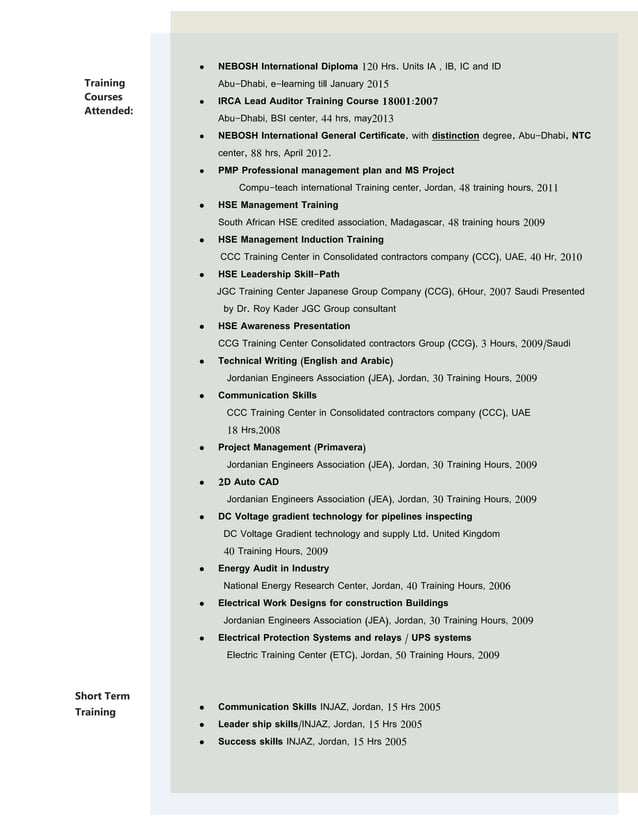 HSE Manager Resume 2017 | PDF