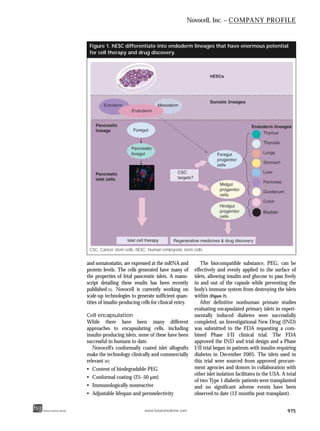 C0f1 Novocell Stem Cell Therapy For Diabetes | PDF