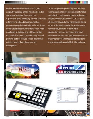 Nelson-Miller Catalog | PDF