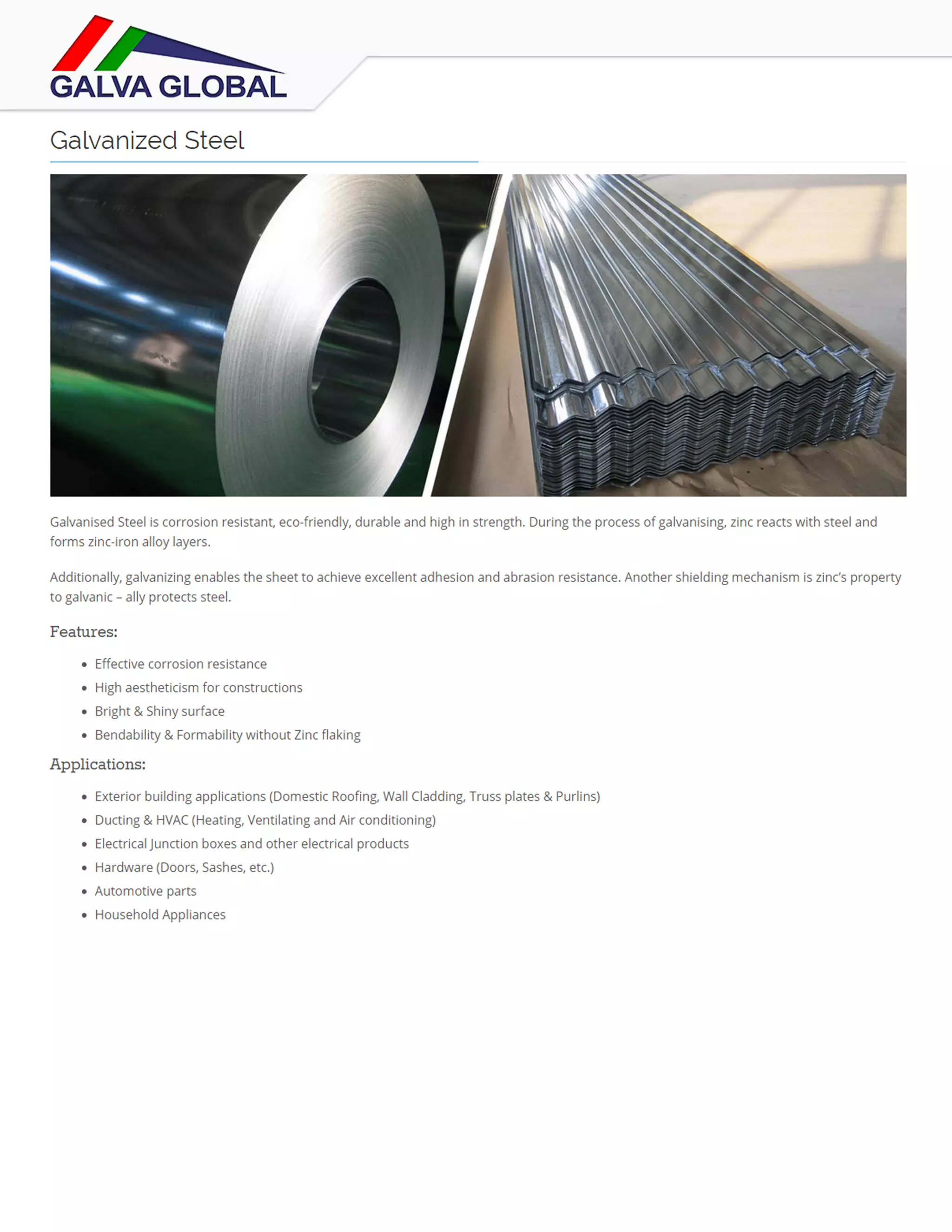 Galvanized Steel Specification | PDF