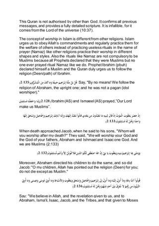 RITUALS AND CONTACT PRAYER (nAMAZ) IN ISLAM | DOCX