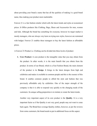 FOREVER 21 - FINAL REPORT | DOC