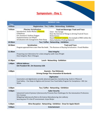 Symposium Program 2016 | PDF