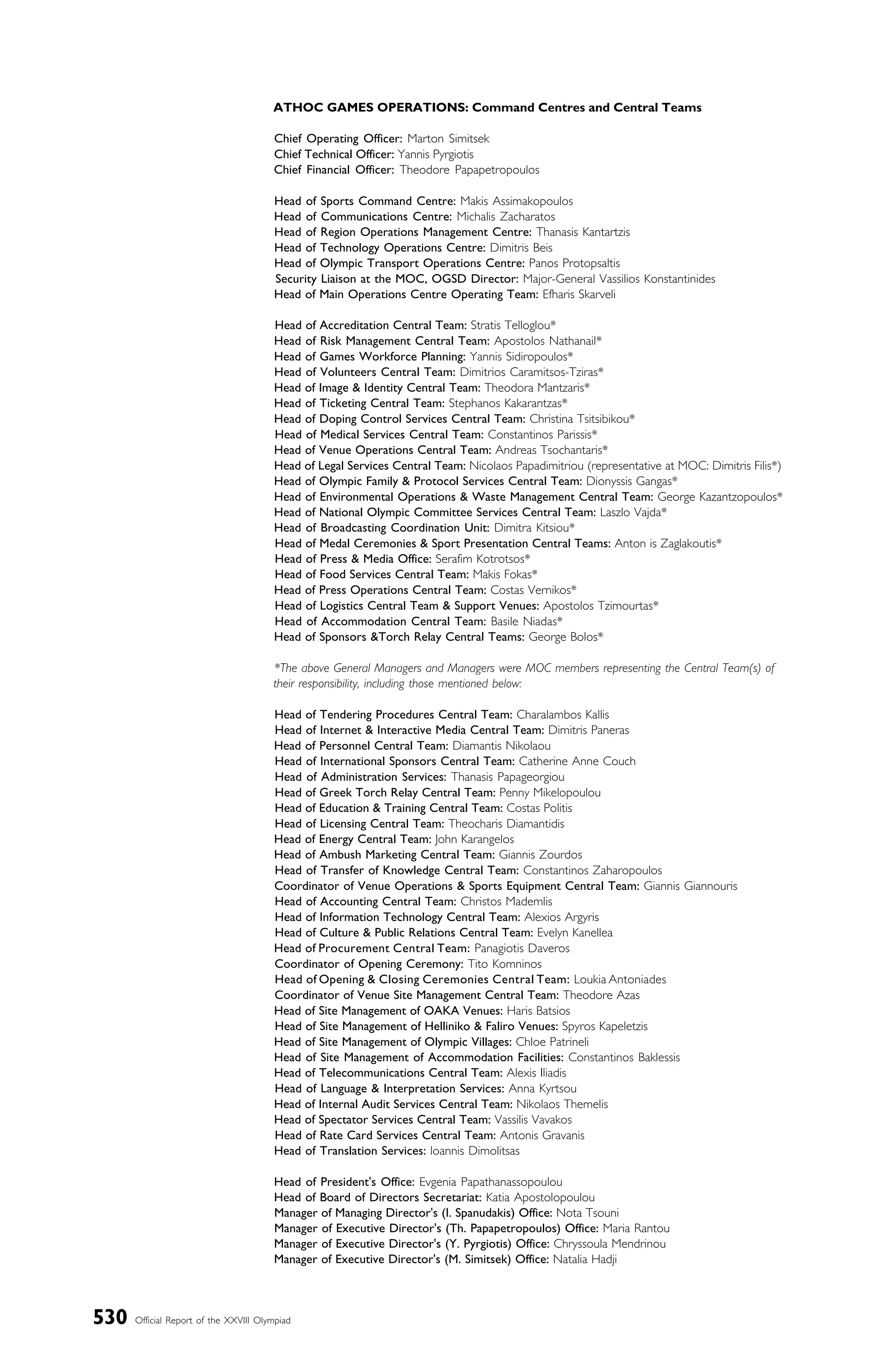ATHOC Official Olympic Games Report 2004 1- Licensing | PDF