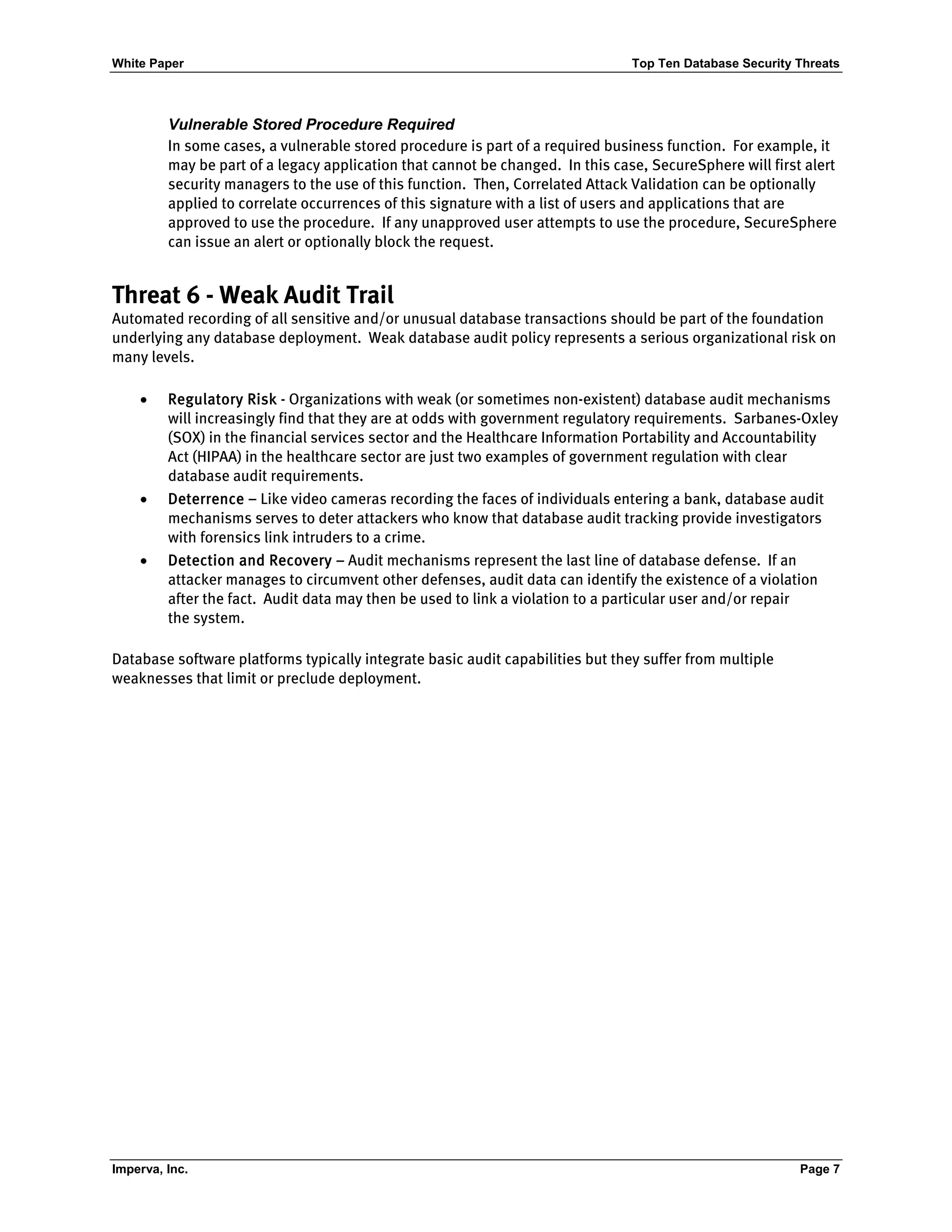 Top ten database_threats | PDF