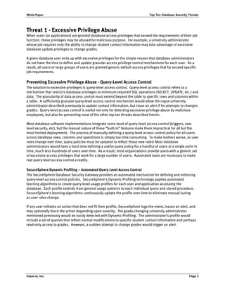 Top ten database_threats | PDF