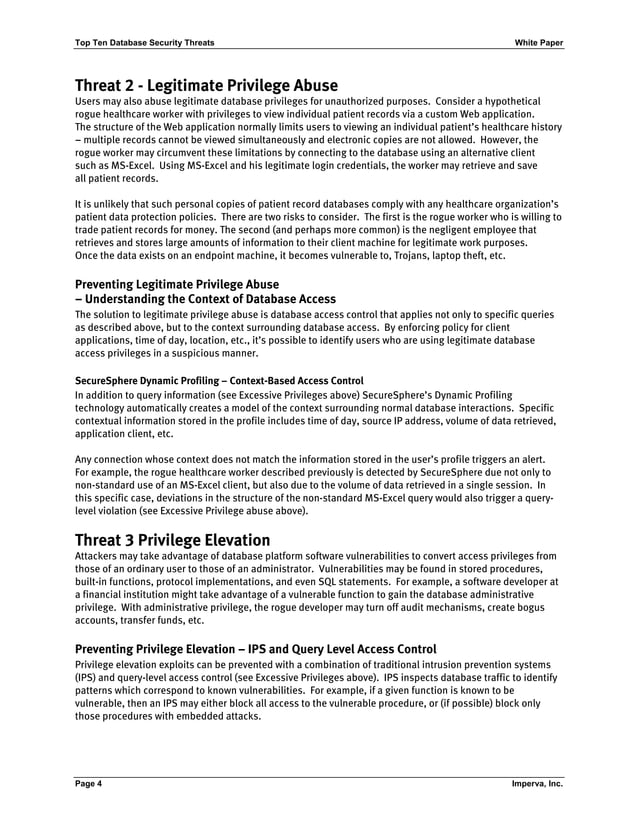 Top ten database_threats | PDF