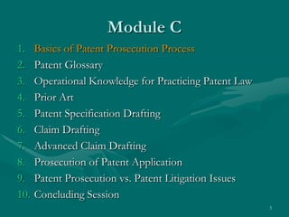 Basics of Patent Prosecution Process | PPTX