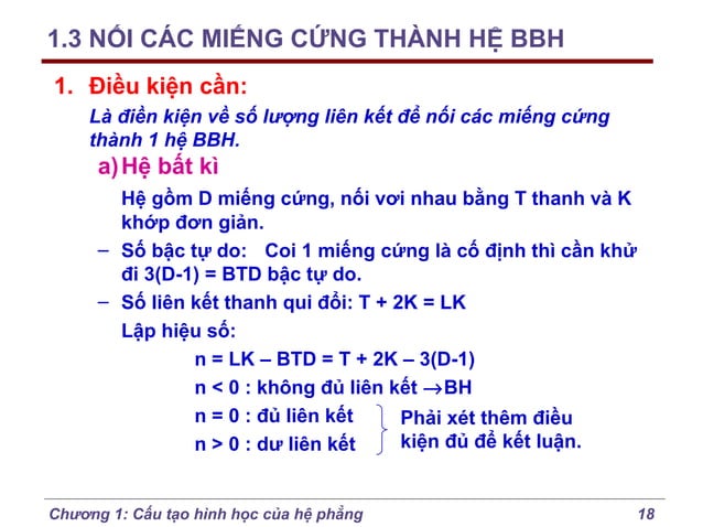 CHƯƠNG 1 CƠ KẾT CẤU 1 | PPT