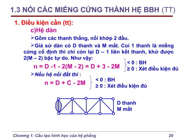 CHƯƠNG 1 CƠ KẾT CẤU 1 | PPT